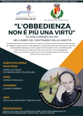 L'OBBEDIENZA NON E' PIU' UNA VIRTU' - Comune di Solza